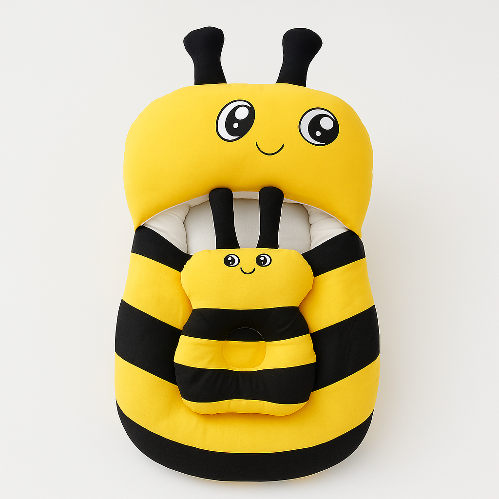 Baby Basics Cozy Snug Character Carrynest With Head Pillow -Honeybee 1 ...