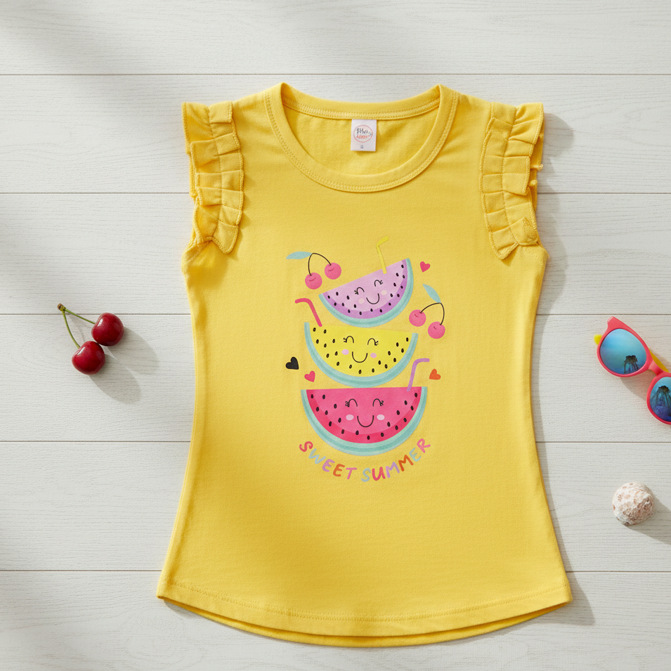 Girls Graphics Sando Shirts 16092 – Infantino